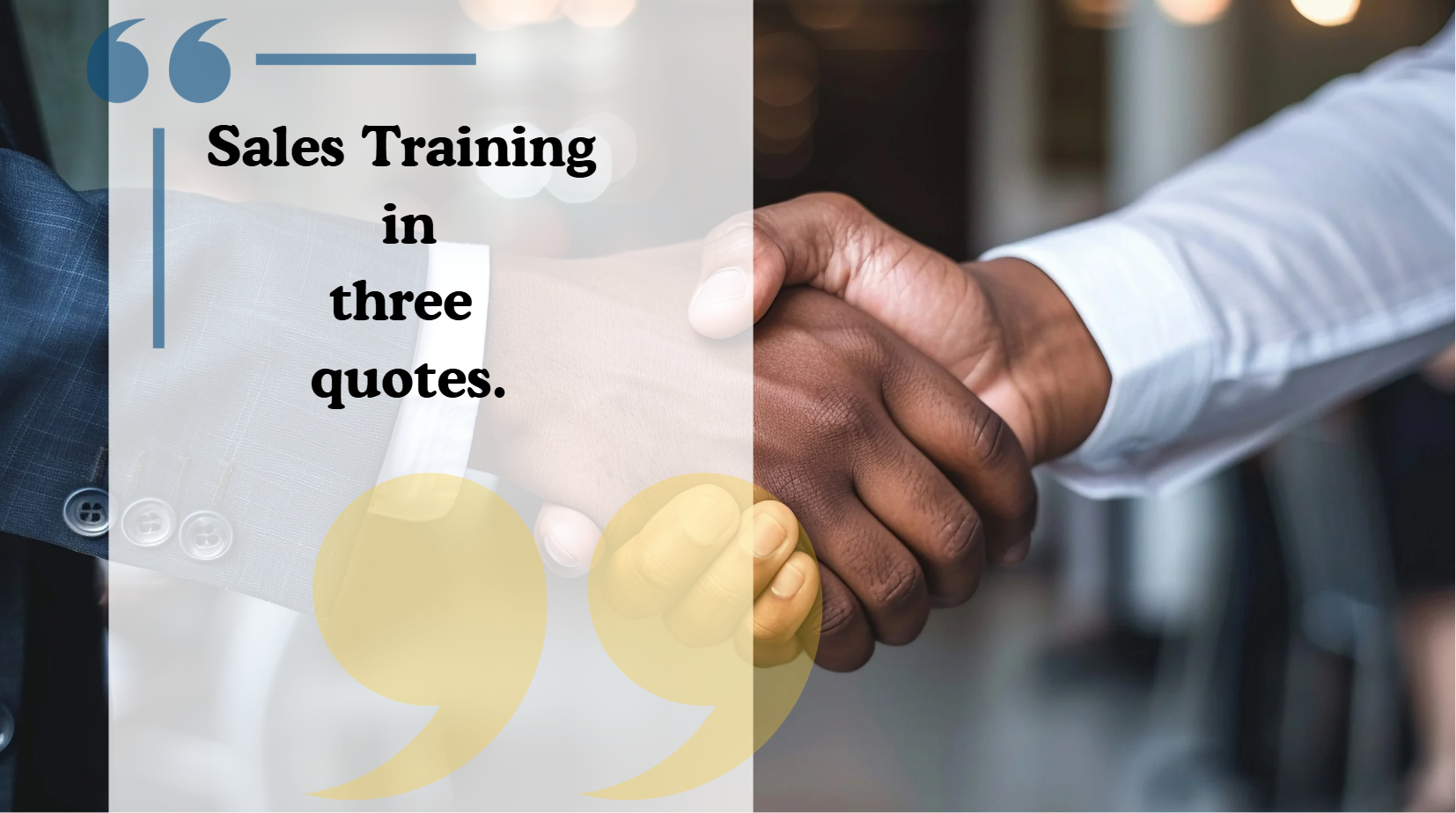Sales is Compassion: in three quotes - Tee Rogers